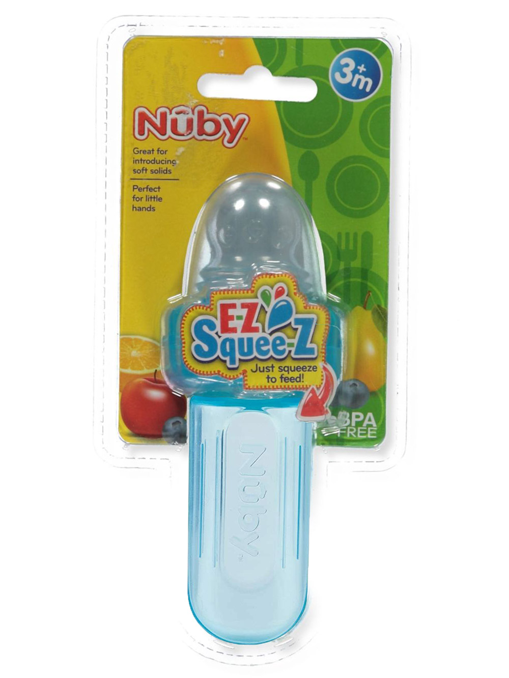 Nuby Baby E-Z Squee-Z Squeeze Feeder - aqua, one size