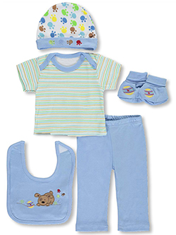 Cribmates Baby Boys' “Puppy Fun” 5-Piece Layette Set