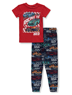 Quad Seven Boys' 2-Piece Race Car Pajamas Set