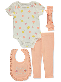 Rene Rofe Baby Girls' 4-Piece Pants Set Outfit