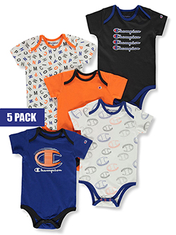 Champion Baby Boys' 5-Pack Bodysuits
