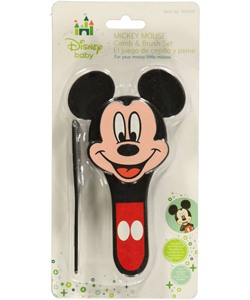 Disney Mickey Mouse “Famous Mouse” Brush & Comb Set