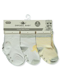 Emporio Baby Baby Unisex 6-Pack Socks